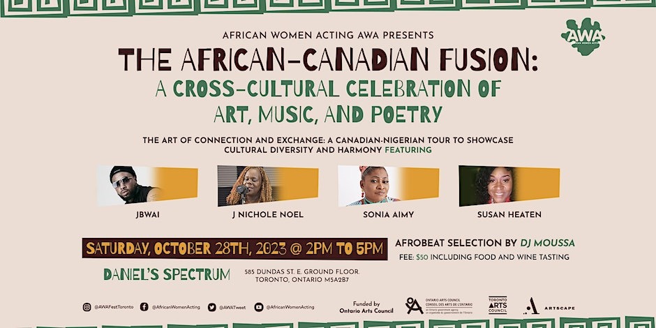 The African-Canadian Fusion: A Cross-Cultural Celebration Saturday ...
