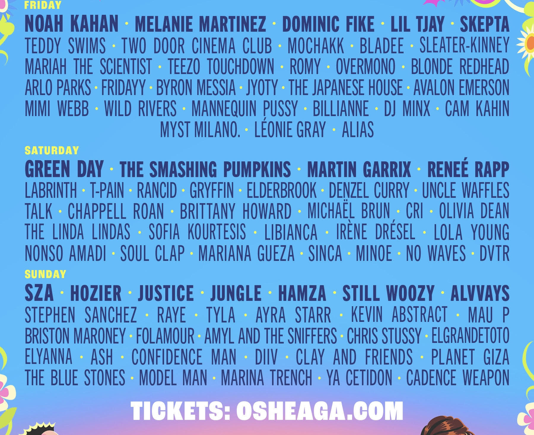 OSHEAGA! Stacked Lineup Includes Established Megastars And Leaders Of ...