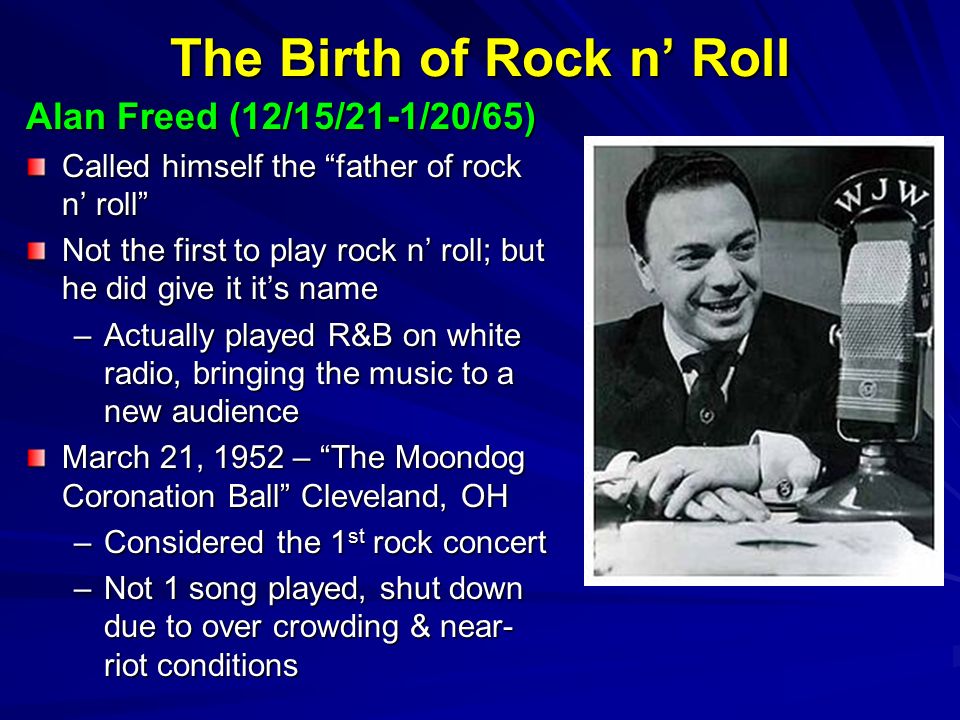 The True Birth of Rock ‘n’ Roll and The Alan Freed Moondog Coronation ...